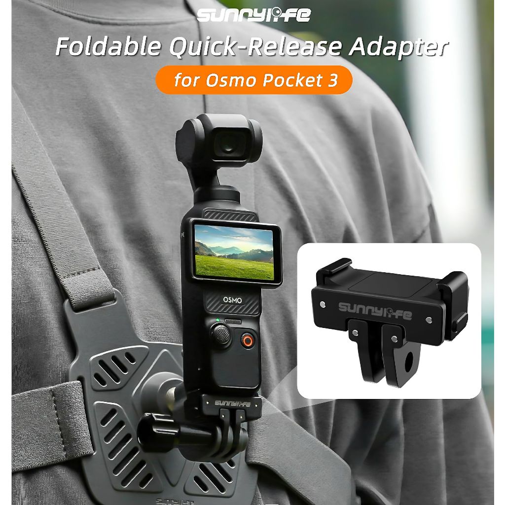 Sunnylife Quick Release Adapter For DJI Pocket 3 Foldable Extension ...