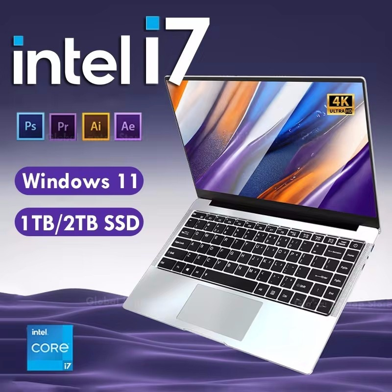 【Three year warranty】2025 Ultra Slim i7 Laptop Computer PC 14.1" intel ...