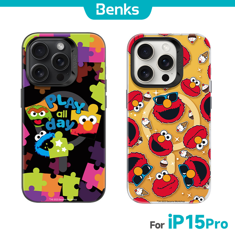 [Benks Official] Sesame Street X Benks for IPhone 15 Pro Magnetic Phone ...