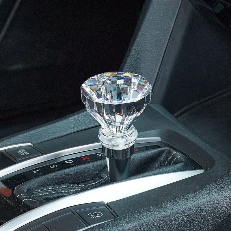 Crystal Diamond Style Shift Knob Manual Automatic Gear Stick Shifter ...