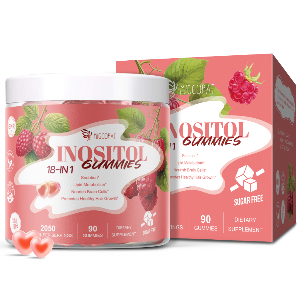 Migcopat Inositol Gummies, Inositol&D-Chiral Inositol 40:1, Inositol ...
