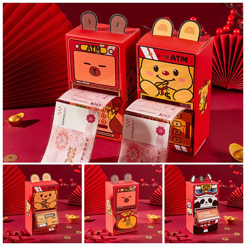 Creative ATM Red Envelope Lovely Capybara Pattern Red Packets Fashion ...