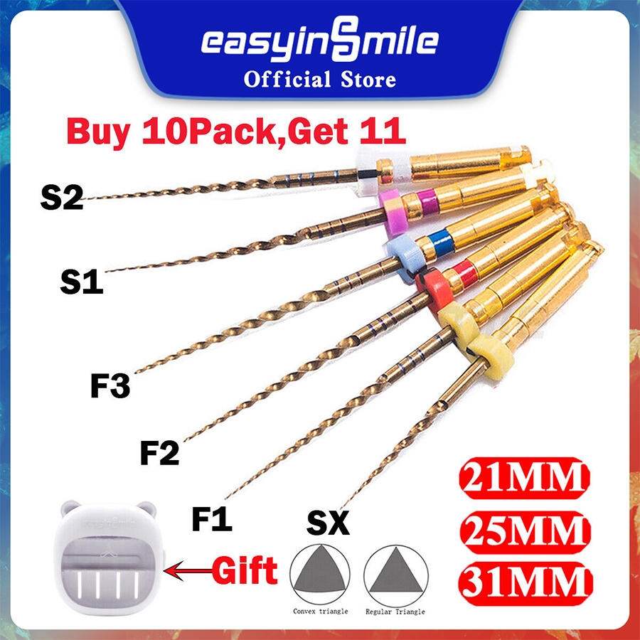 Easyinsmile Dental Endodoncia Endo Files Root canal Pro Gold Large ...