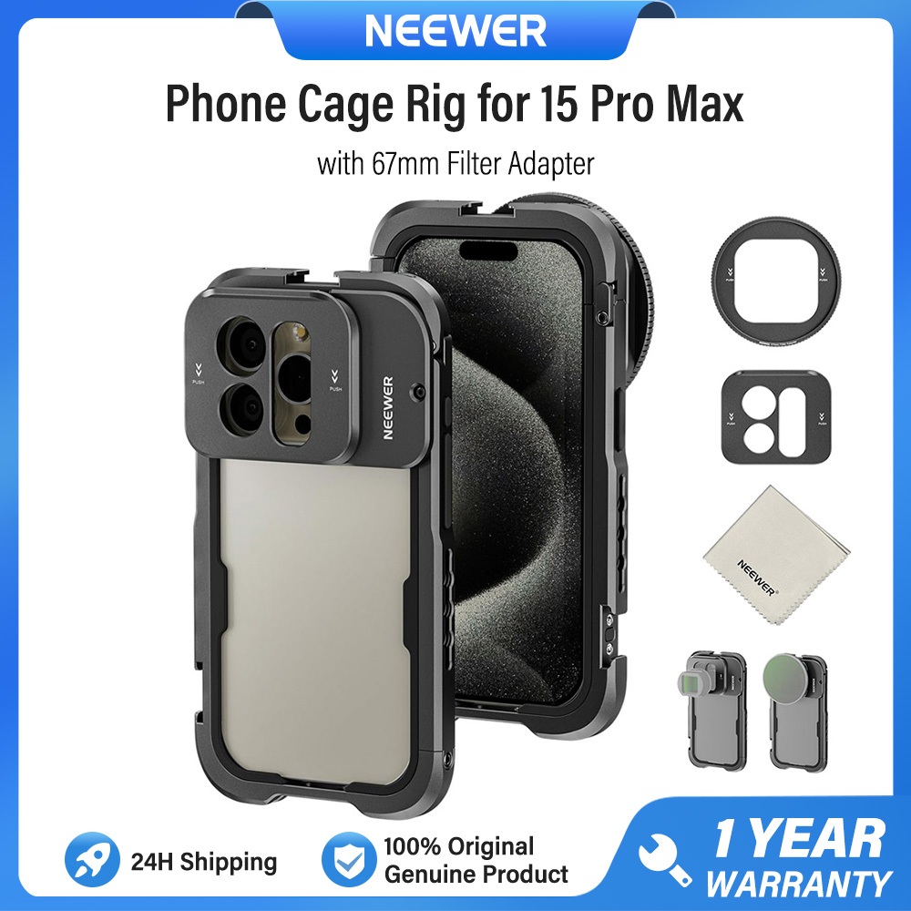 NEEWER Phone Cage Video Rig For With Snap On (67mm) PA024 | Shopee Malaysia