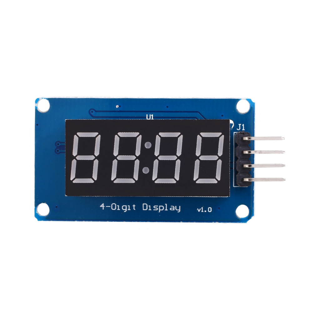 Tm1637 4-Digit Digital Tube Display Module LED Brightness Adjustable ...