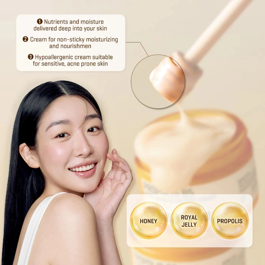 [SOME BY MI] Propolis B5 Glow Barrier Calming Cream 60g [Honey Glow, Moisturzing, Calming Acne ...