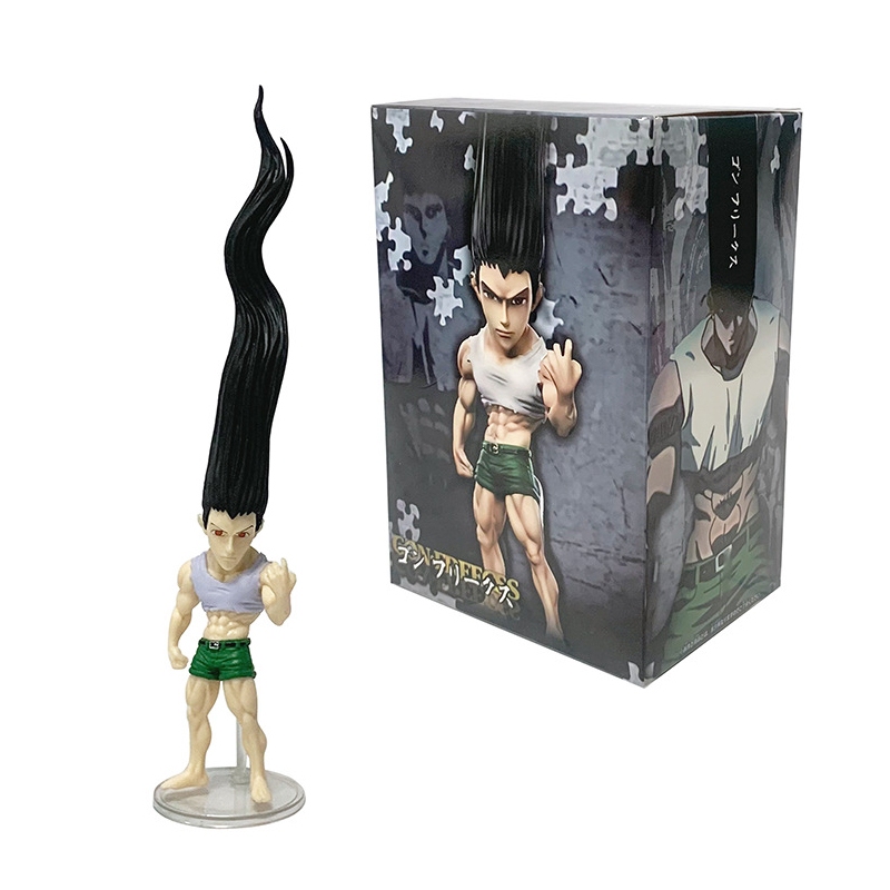 19cm Japan Anime Hunter×Hunter Figure Evil Gon Freecss Black Long Hair ...