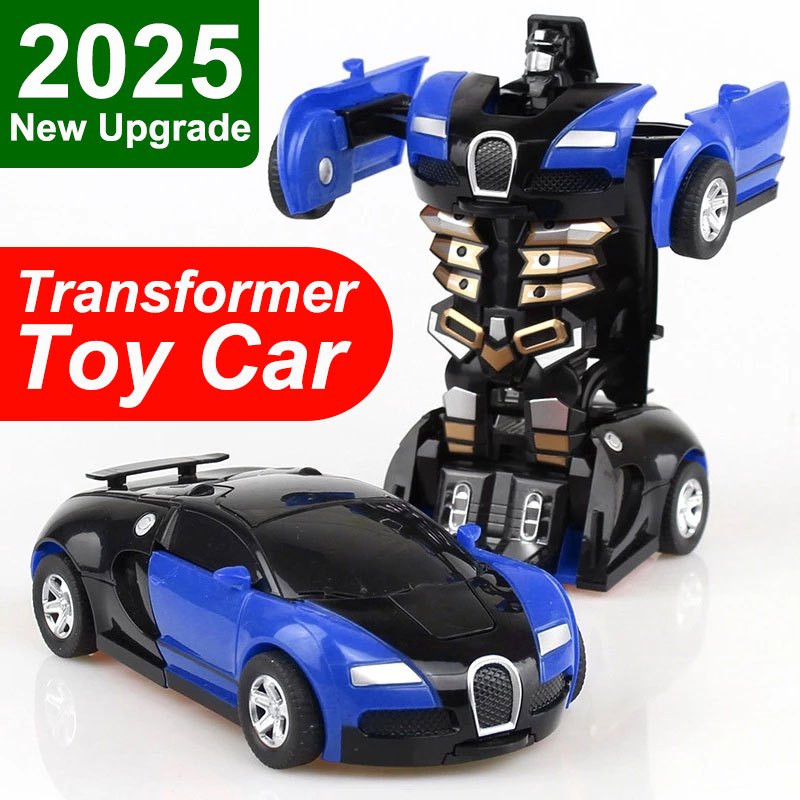 Transforming Car Hit Impact Deformation Robot Toy With Pull Back ...