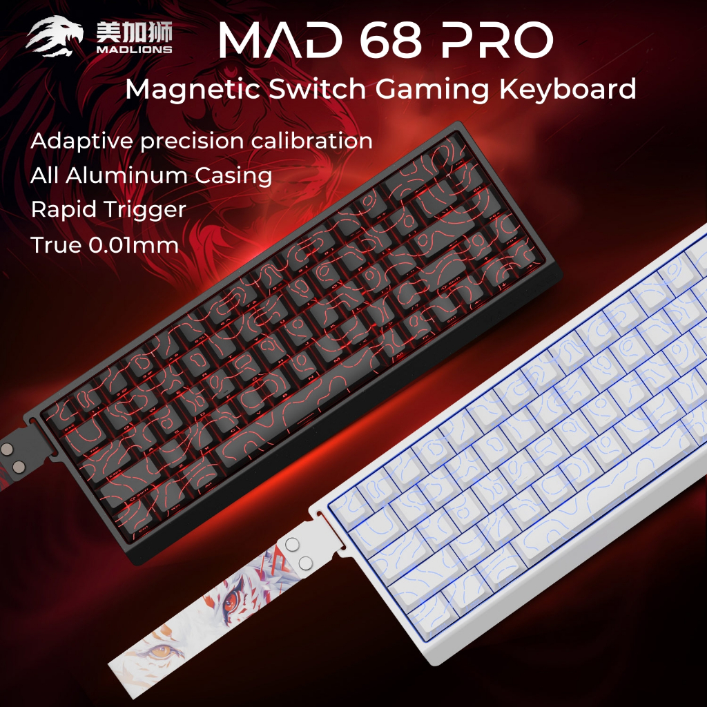 MAD68 PRO HE Gaming Keyboard,All Aluminium casing, Magnetic Switch,Hall ...