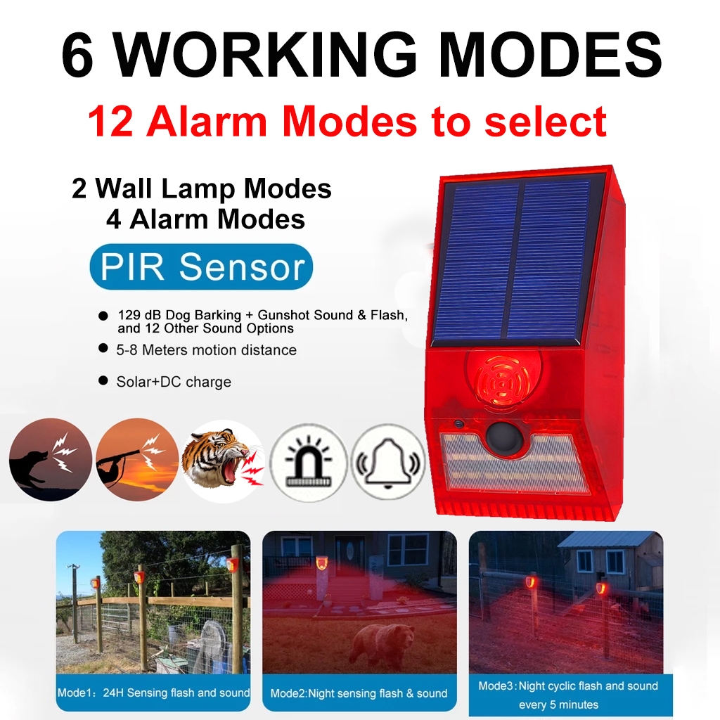 [Malay Spot]Solar Monkey Repellent Ultrasonic long distance With solar ...