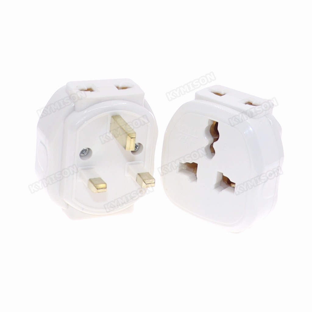 3 in 1 Universal UK Plug Adapter Travel to UK/Hong Kong Type G Adapter ...