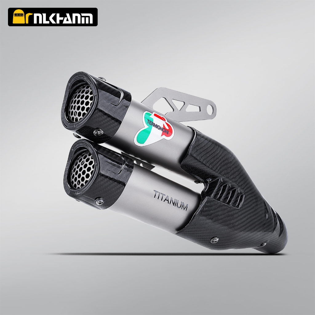 Termignoni motorcycle titanium alloy Ducati V4 dual port carbon fiber ...