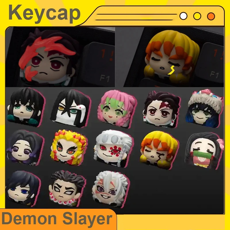 Demon Slayer Mechanical Keyboard Keycap Kamado Tanjirou Agatsuma ...