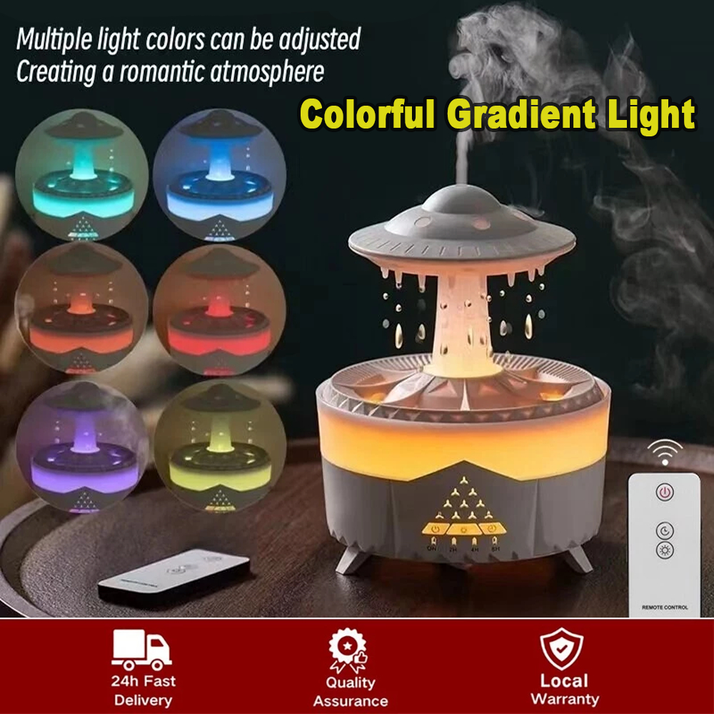 New UFO Night Light Humidifier with Remote Control Silent Safety ...