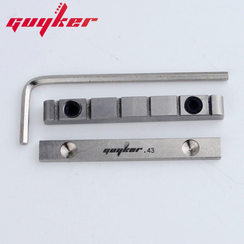 GUYKER Titanium Adjustable Bell Brass Nut Guitar Brass Bridge Nut Split ...