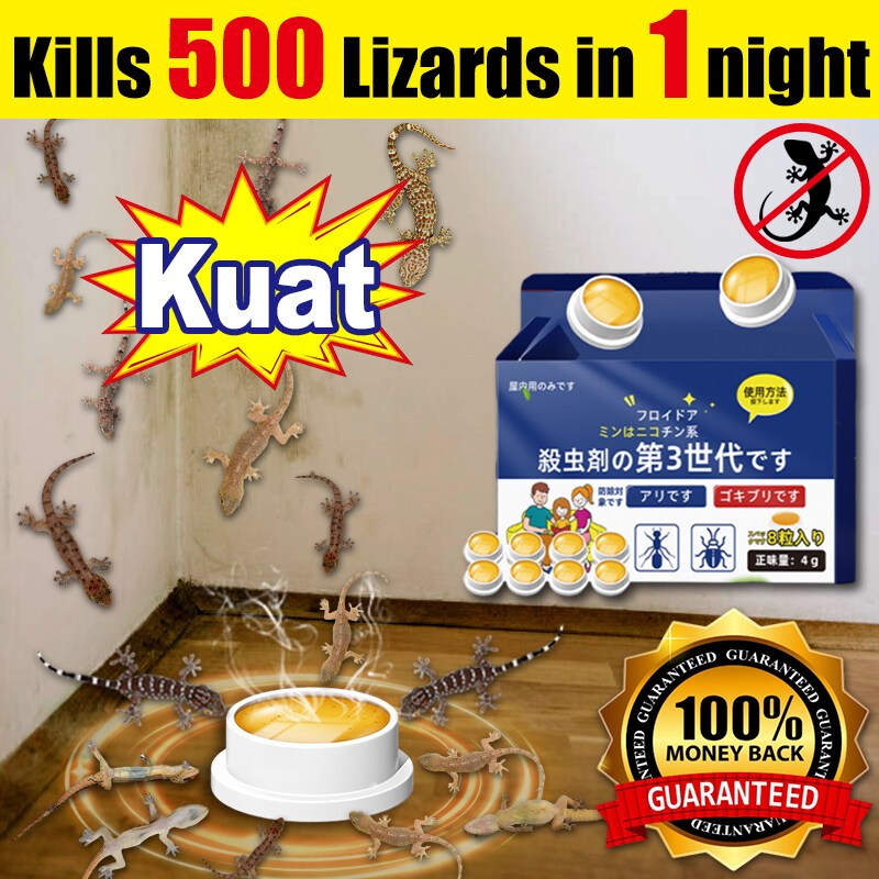 Kill 500 Lizards in 1 night Lizard killer bait 8 pcs/box Racun cicak ...