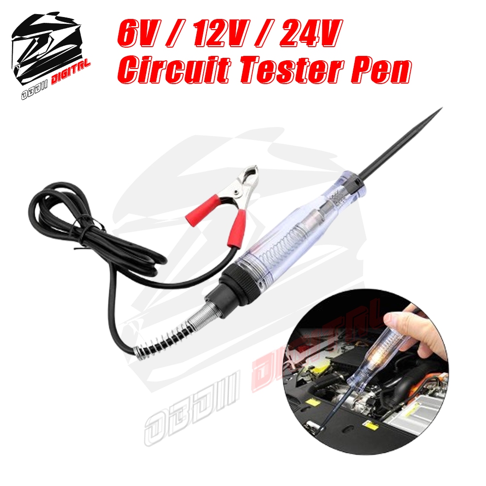 DC 6V / 12V / 24V Electrical Wire Circuit Tester Car Truck Voltage ...