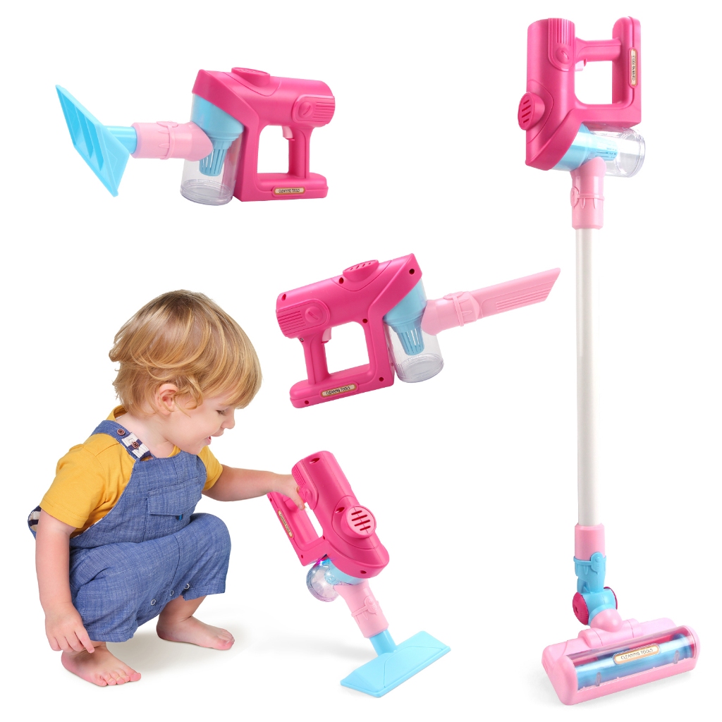 3-in-1 Vacuum Cleaner Kids Cleaning Set Toy Vacuum Pretend Play Set ...