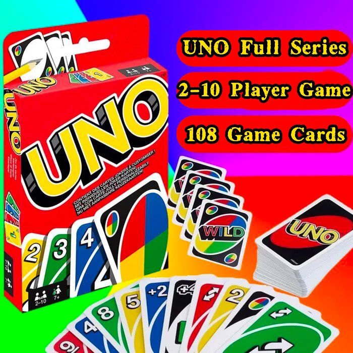 UNO Matching Card Game Combo Card Game Kids Toys Kad Uno No Mercy Flip ...