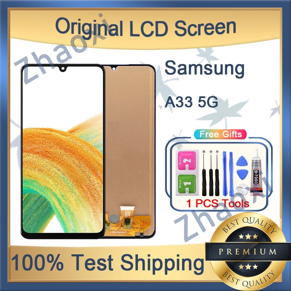 Original AMOLED Samsung Galaxy A33 5G LCD Screen With Frame Replacement | Shopee Malaysia