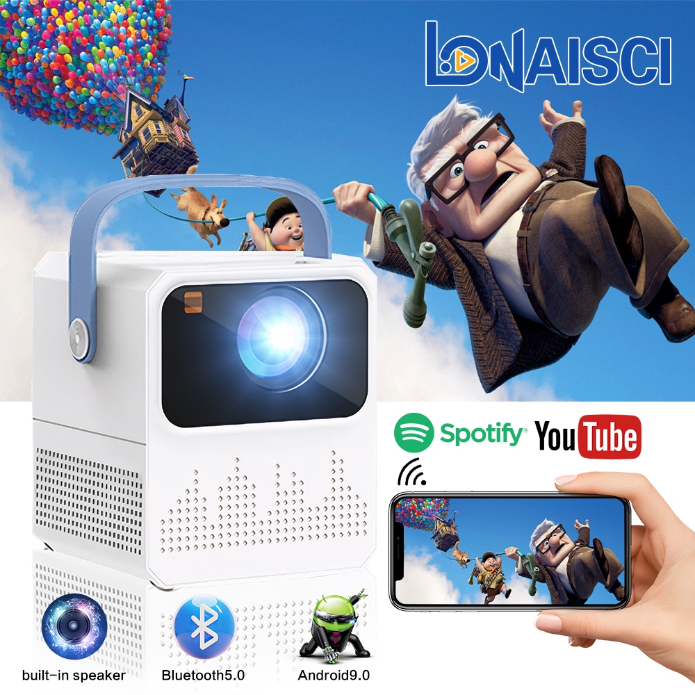 Mini Projector For Phone Murah Android Smart Projektor Portable Home ...