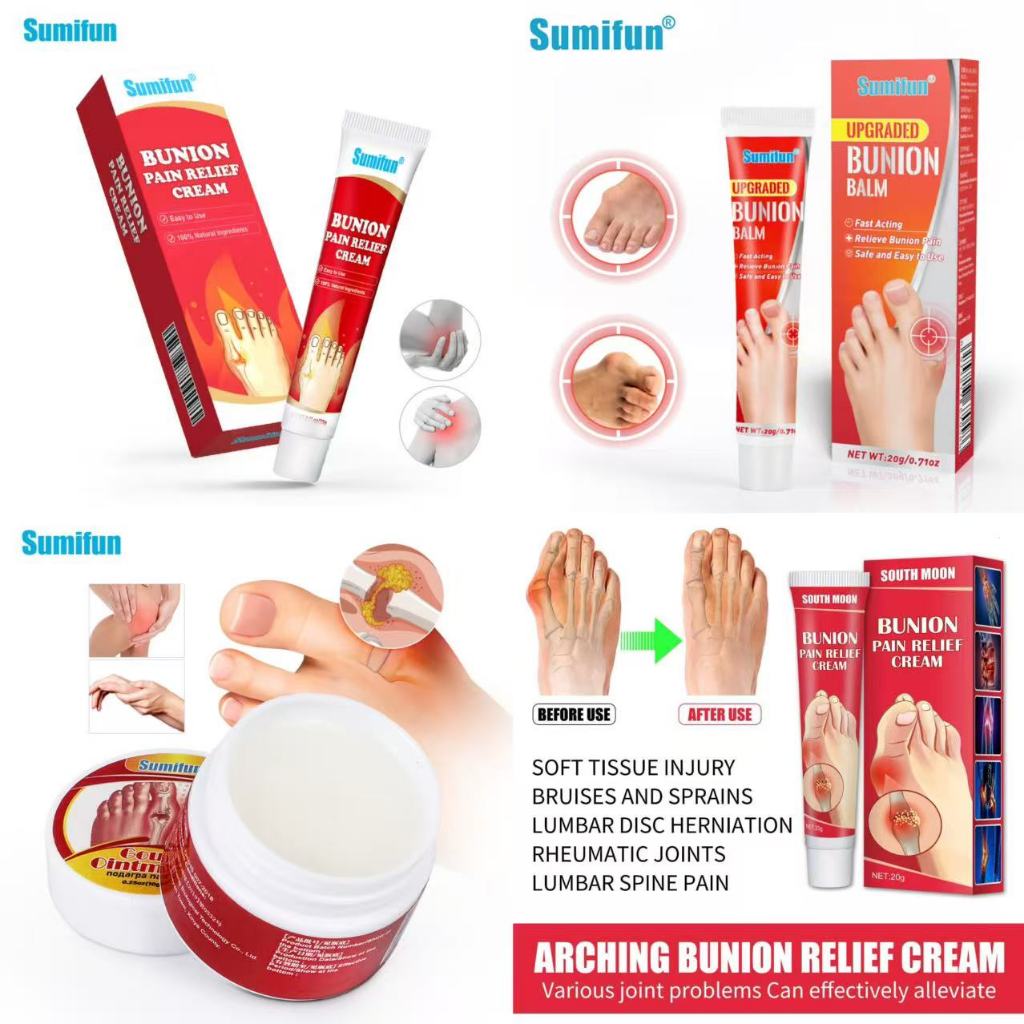 Bunion Pain Relief Cream/Stickers Gout Ointment Cause Joint Knee Pain ...