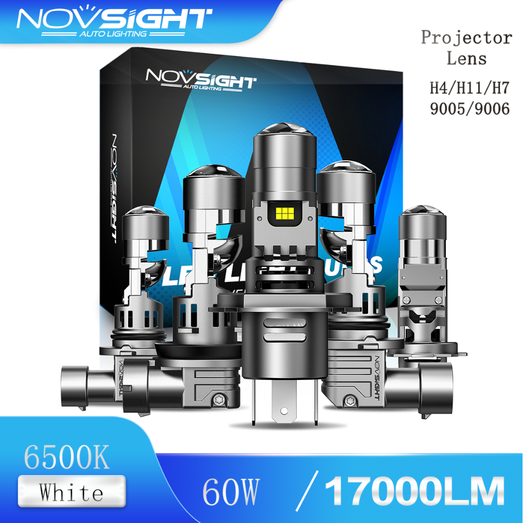 Novsight N91 RHD Car LED Projector Lens Headlight H4 H11 H7 9005 9006 ...