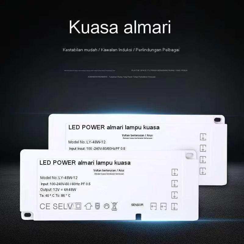 LED Cabinet Light Adapter 12V Dupont Interface Transformer Wardrobe ...