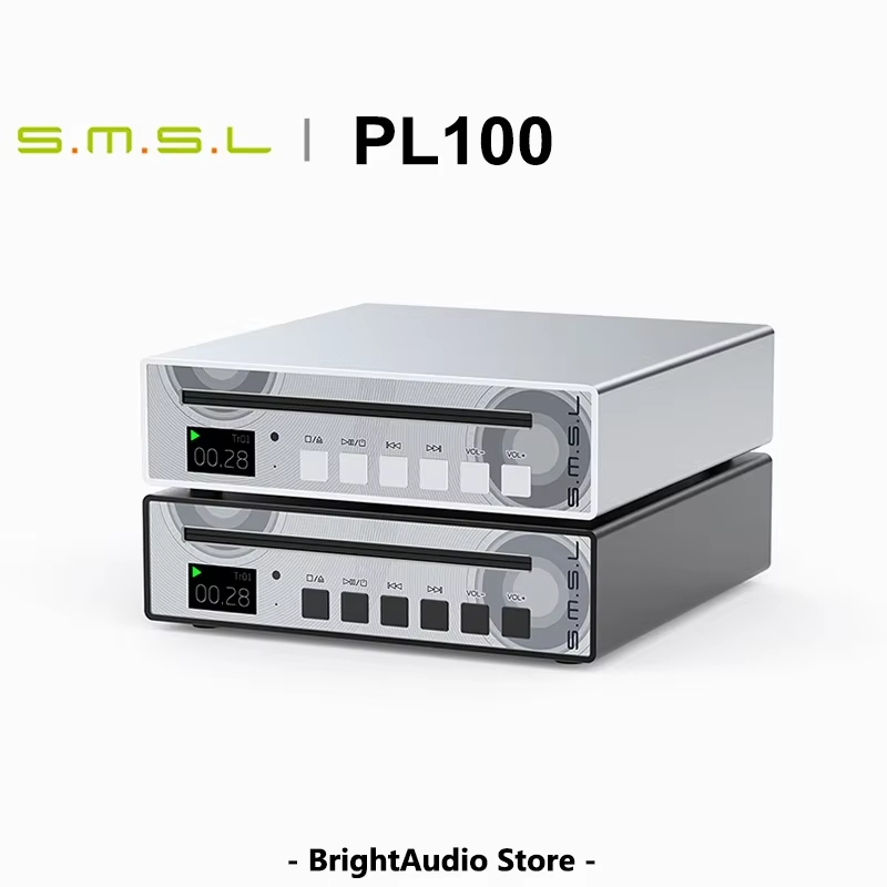 SMSL PL100 CD Player CS43131 Desktop Decoder Optical Coaxial 3.5mm ...