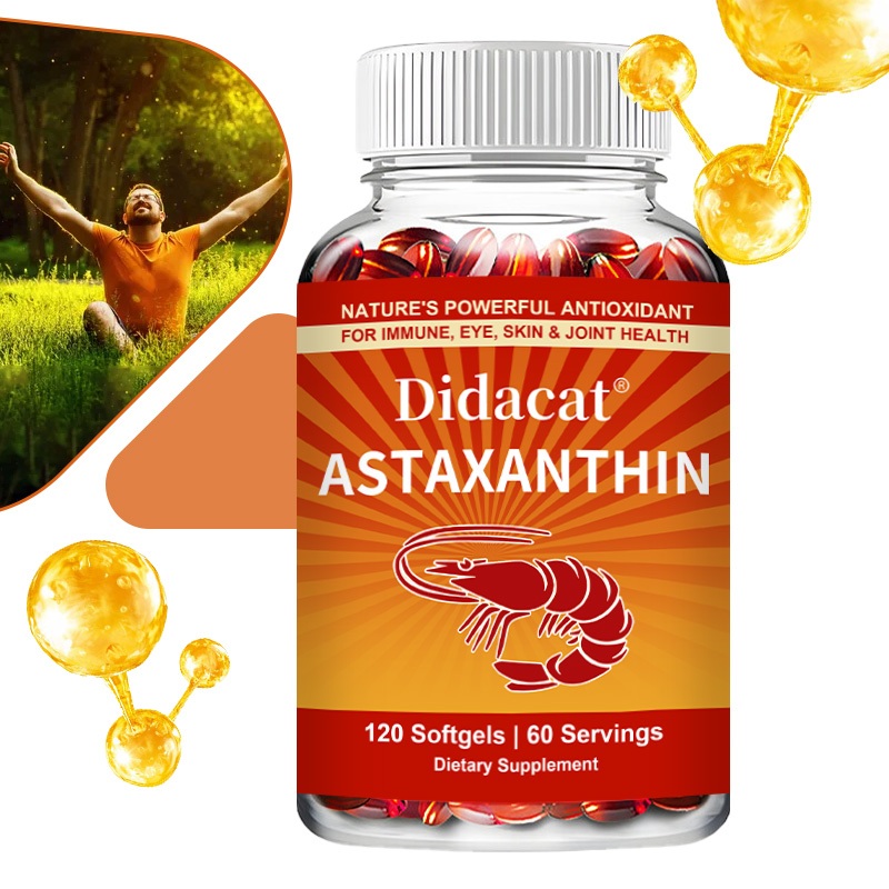 Didacat - Astaxanthin - 12 mg, with Haematococcus microalgae and ...