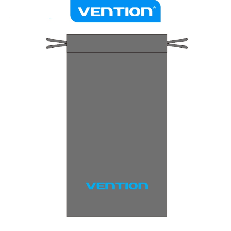 Vention Men Small Flannel Storage Bag Power Bank Storage Bag For Power ...