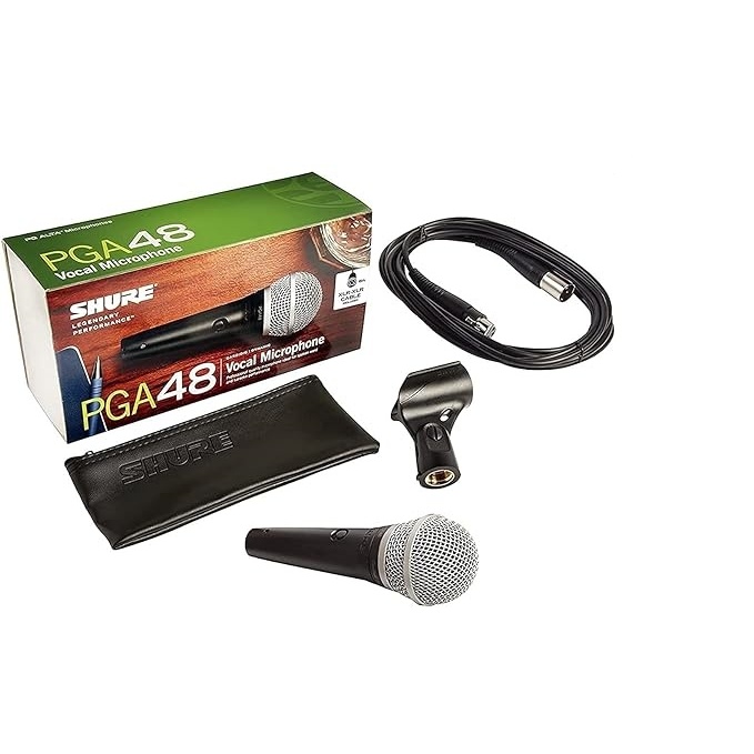 Shure PGA48 Dynamic Handheld Vocal Microphone - with Cardioid Pickup ...