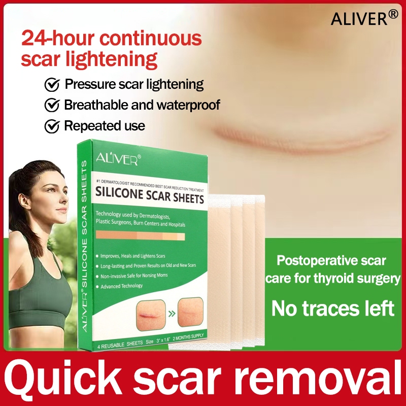【Authentic】Silicone Scar Patches - Reusable, Effective for Acne, Trauma ...
