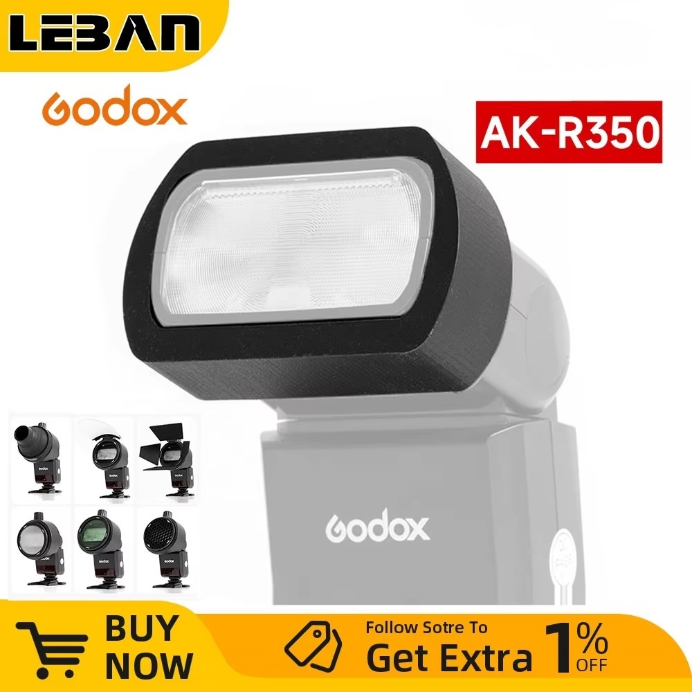 Godox AK-R350 Flash Speedlight Adapter for Godox V350/TT350 Flash ...