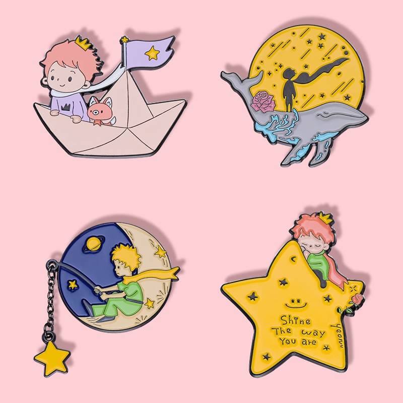 Creative Anime Little Prince Enamel Brooch Souvenir Backpack Badge Gift ...