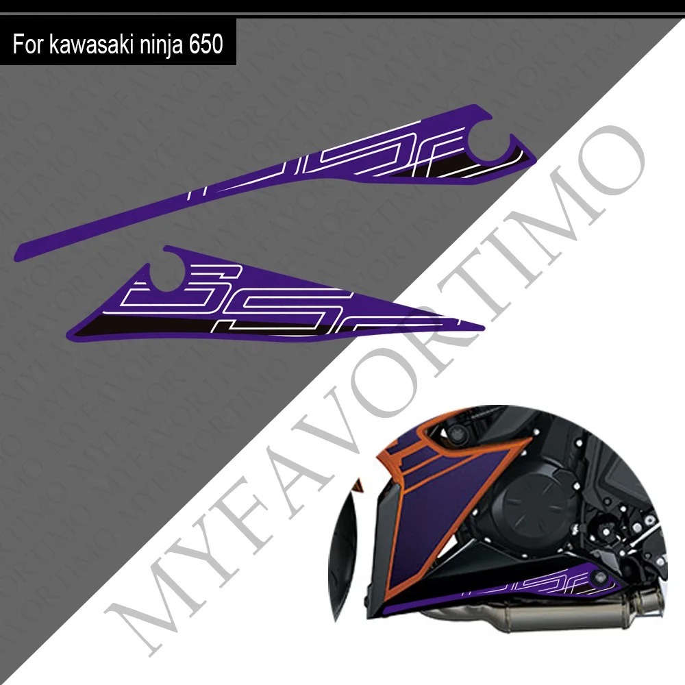 New Kawasaki Ninja Motorcycle 650 Fuel Tank Mat Kit Knee Protector ...