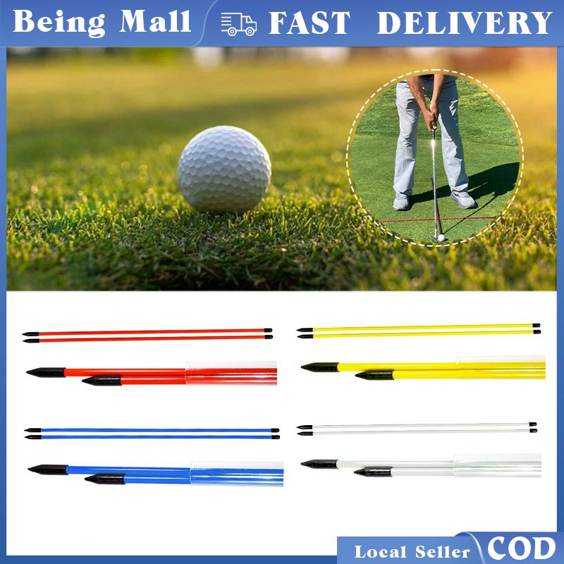2Pcs Golf Alignment Sticks Golf Direction Stick Practice Indicator ...