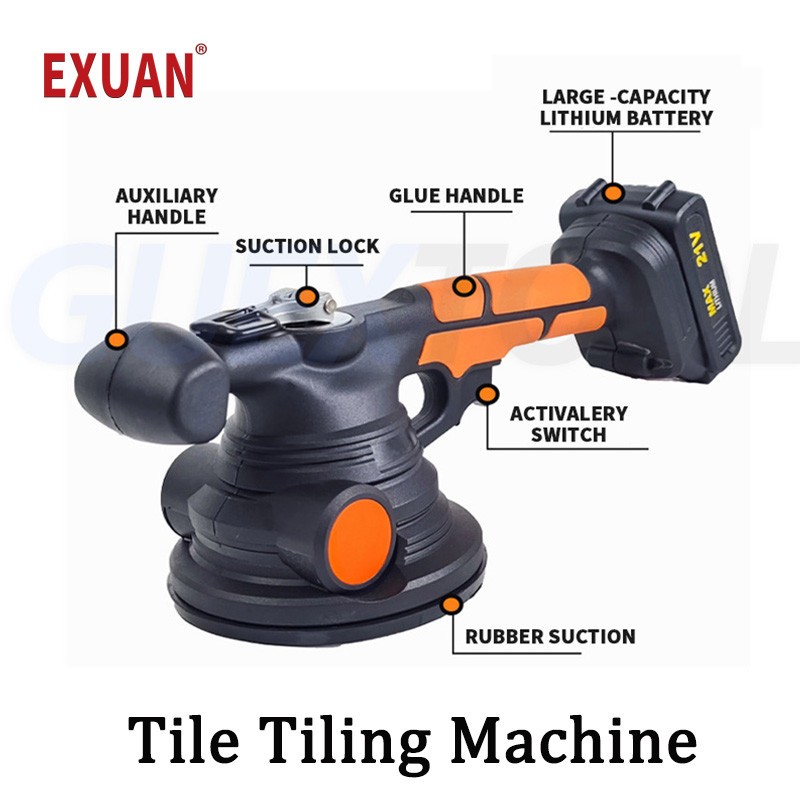 21V Lithium Battery Tile Tiling Machine Floor Laying Vibrating Tool ...
