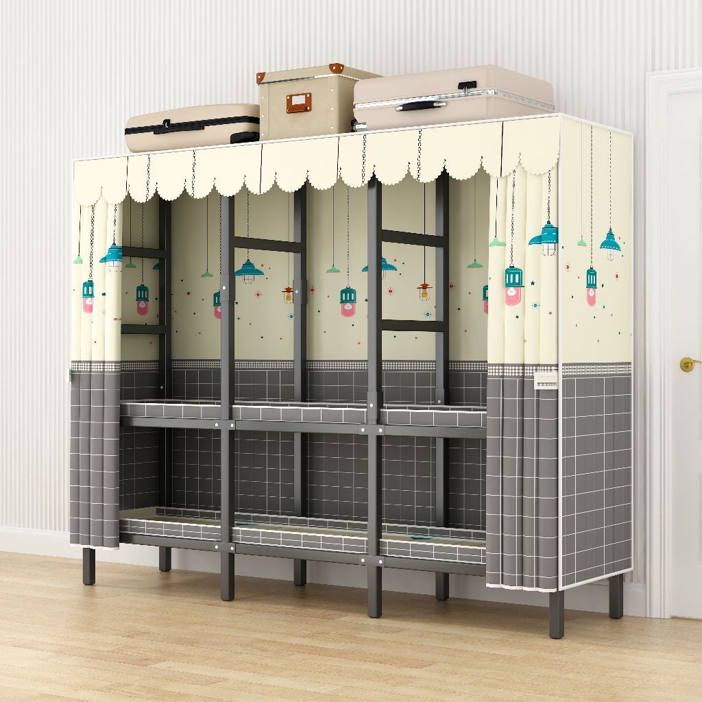 LiGo 30 folding free installation wardrobe all steel frame folding ...