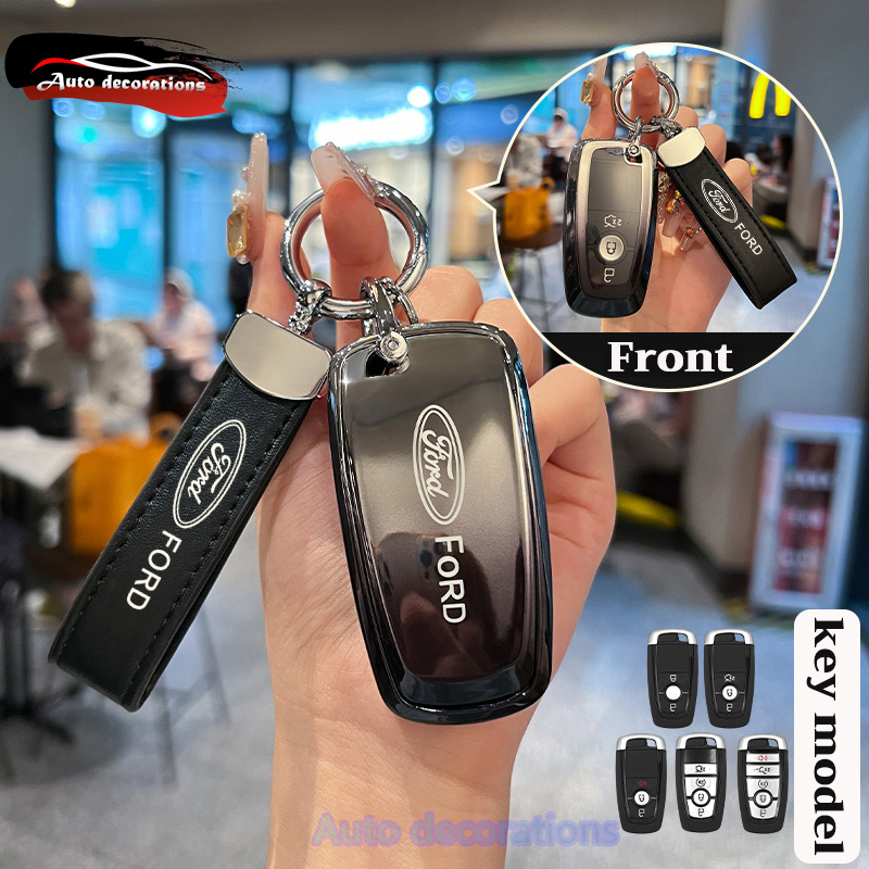 Ford car key case Transparent gradient key case suitable For Ford Next ...