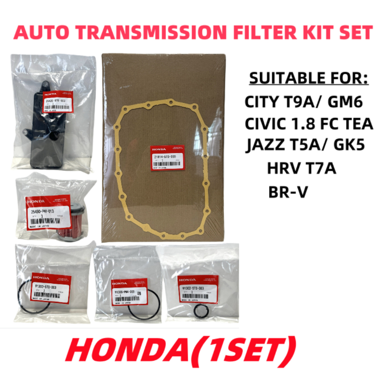 【100% ORIGINAL】HONDA AUTO TRANSMISSION FILTER KIT SET CVT - CITY T9A ...