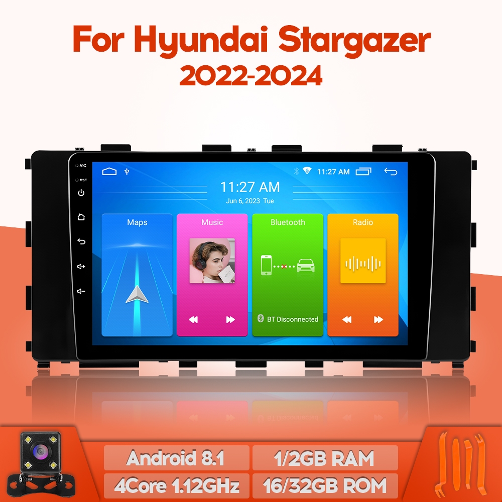 WeBetter TopNavi 9inch 4Core IPS Full Touch Android Car Raido Player For Hyundai Stargazer 2022 ...