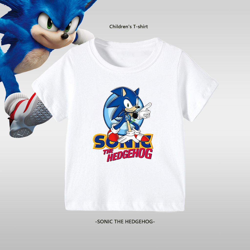 Sonic series Amy Rose Knuckles Tails Shadow Boys T-Shirts Baju | Shopee ...