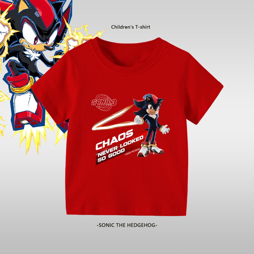 Sonic series Amy Rose Knuckles Tails Shadow Boys T-Shirts Baju | Shopee ...