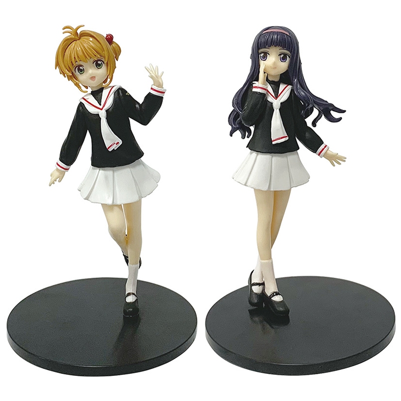 1Pcs 15.5cm Cardcaptor Sakura Anime Figure Kinomoto Sakura Daidouji ...