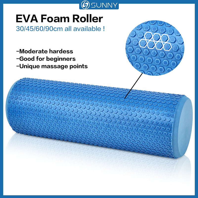 SunnyFit Foam Roller EVA Yoga Roller 30/45/60/90cm Massage Points ...