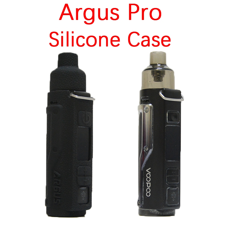 For Voopoo Argus Pro Silicone Texture Skin Case With Lace Lanyard ...