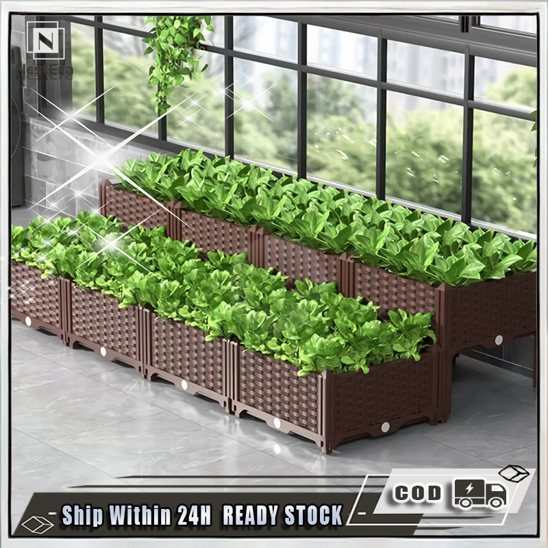 Planter Box Outdoor Large Flower Pot Pasu Sayur Sayuran Penanaman ...