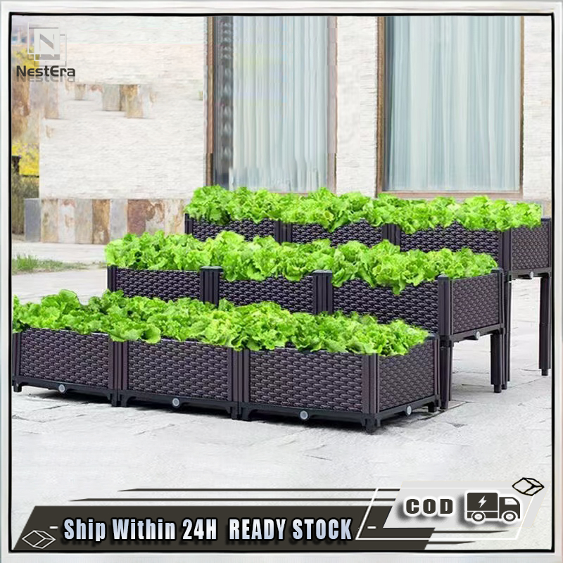 Planter Box Outdoor Large Flower Pot Pasu Sayur Sayuran Penanaman ...