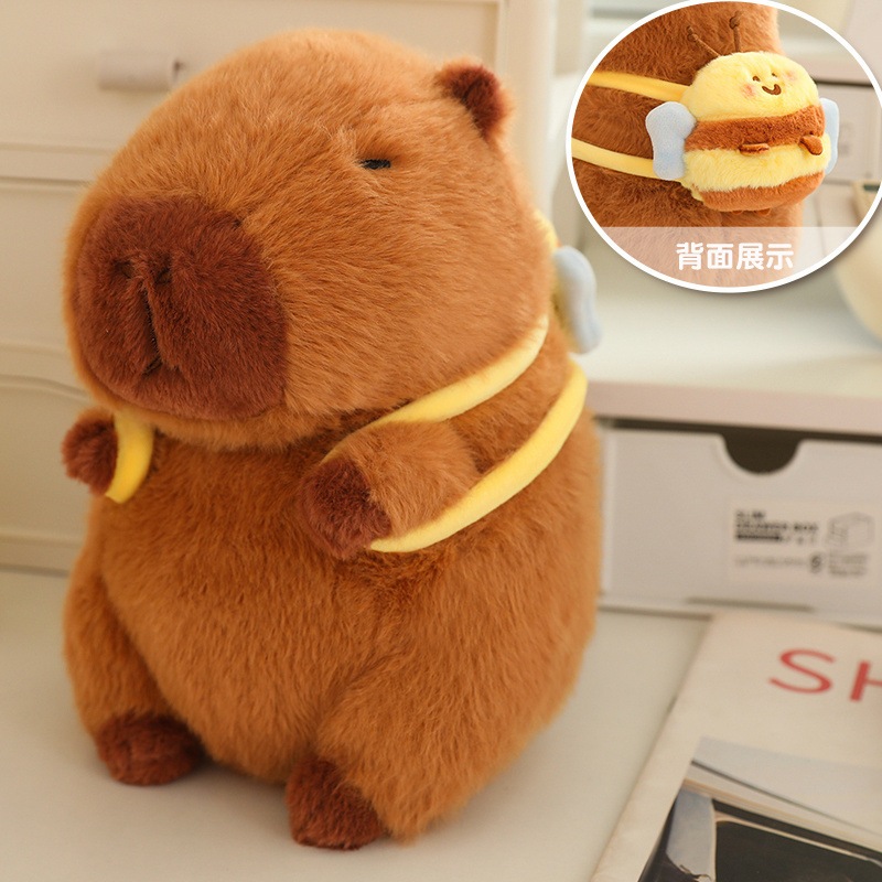 25CM cute capybara plush toy doll cartoon capybara plushie kid birthday ...